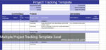 Premium Multiple Project Tracking Template Excel - Excelonist