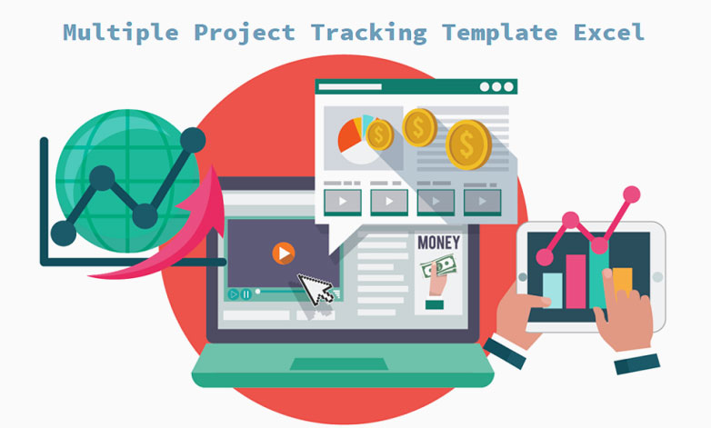 Premium Multiple Project Tracking Template Excel - Excelonist