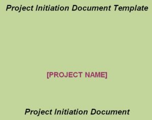 How to Make A Project Initiation Document Template - Excelonist