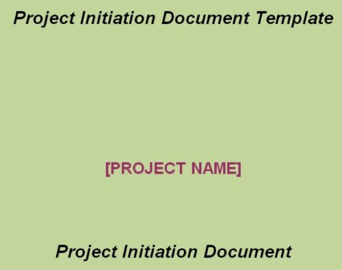 How to Make A Project Initiation Document Template - Excelonist