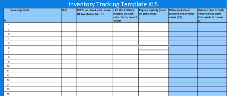 Download Inventory Tracking Excel Template - Excelonist