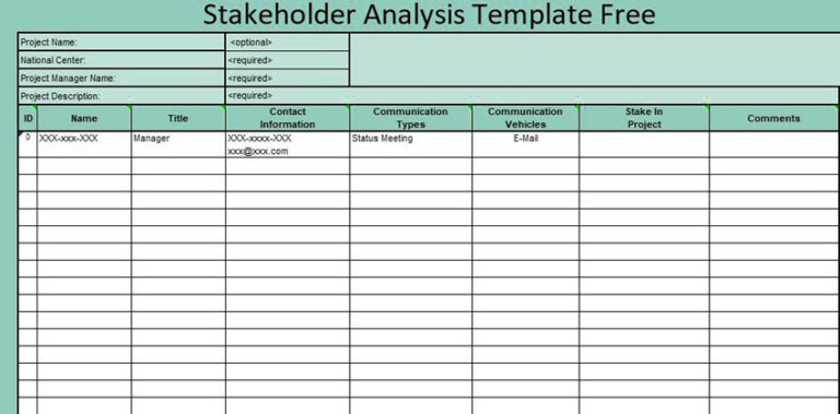 Stakeholder Analysis Template Excel Matrix Excelonist Stakeholder Analysis Template Excel Matrix Excelonist